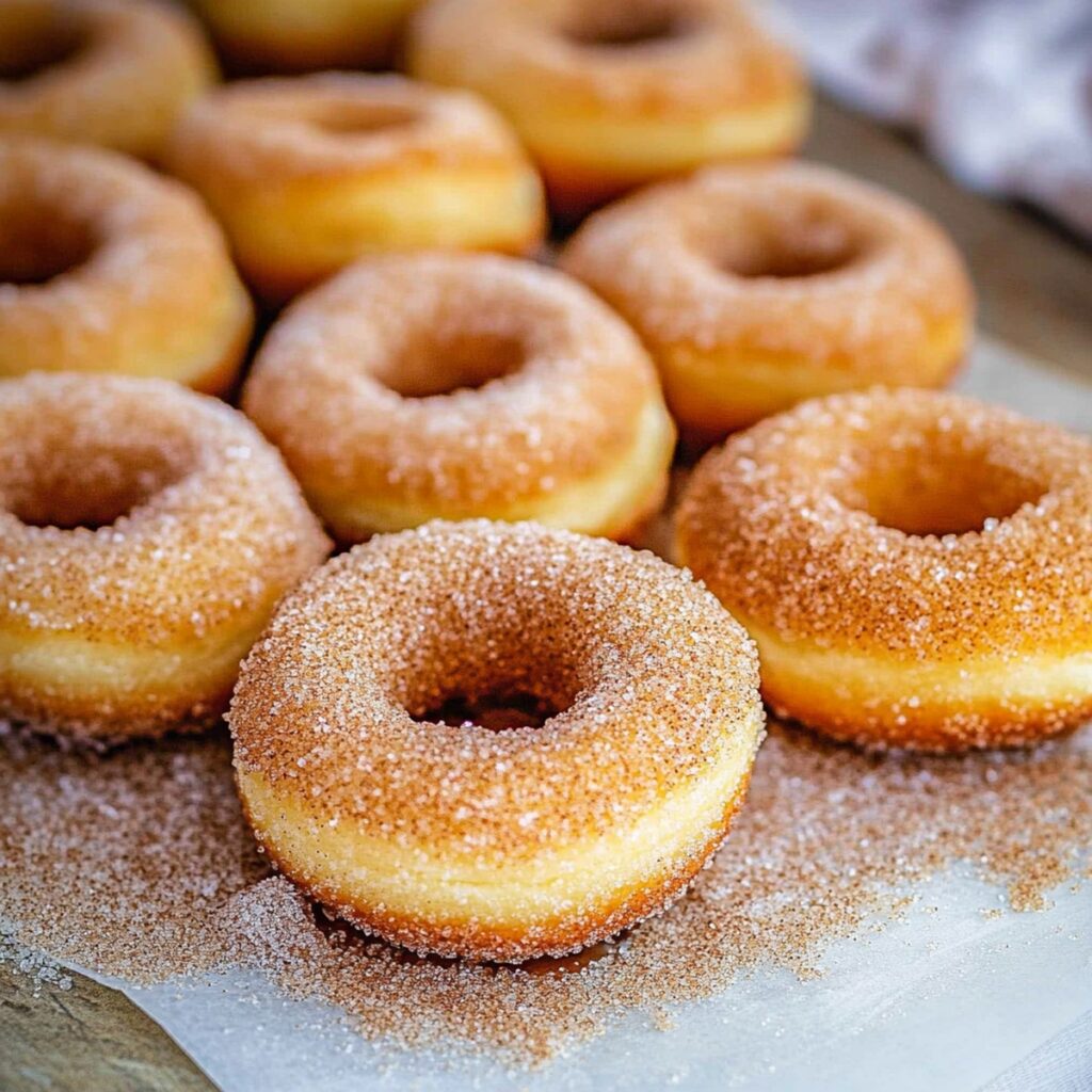Quick Homemade Cinnamon Sugar Mini Donuts Recipe for Breakfast ...