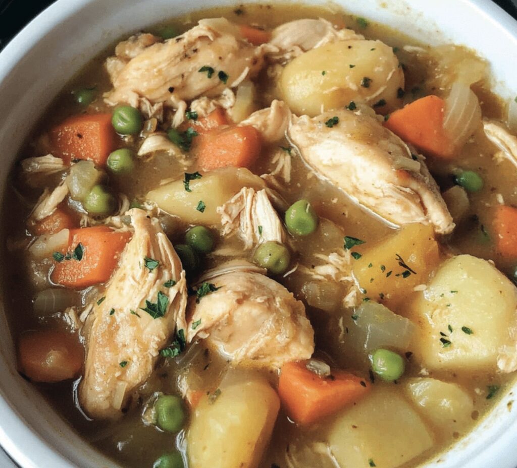 Hearty Homestyle Slow Cooker Chicken Stew Recipe - Perfect Savory 450