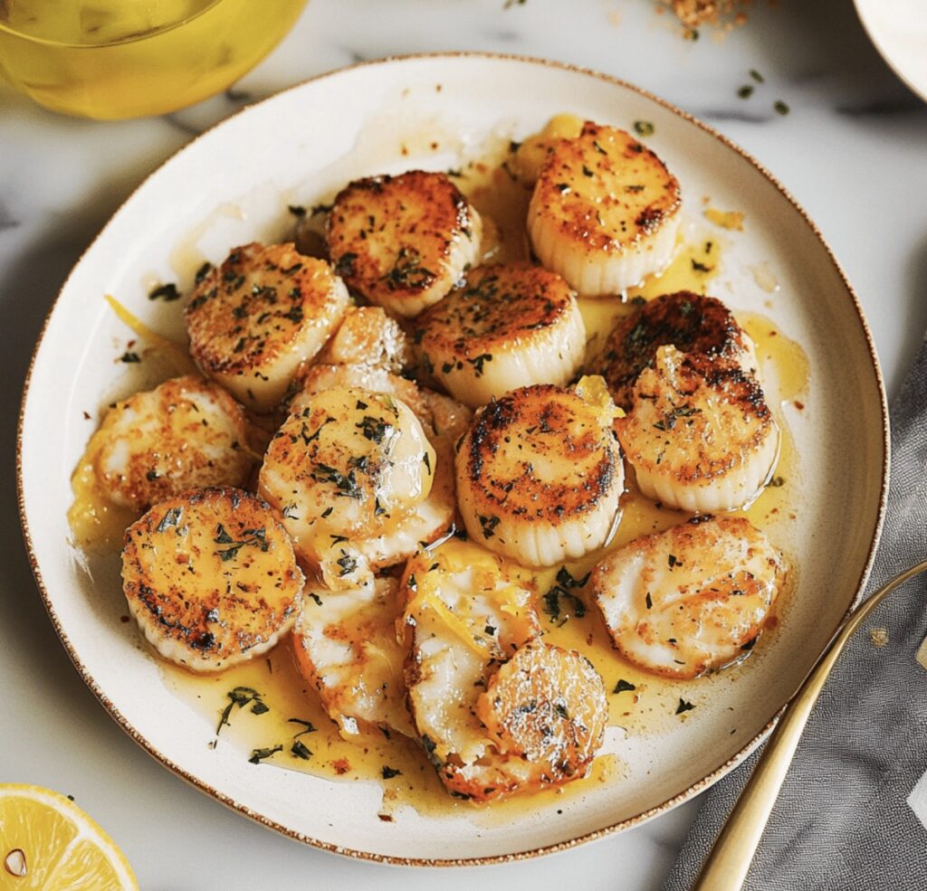 Lemon Butter Scallops Recipe with Simple Flavor - Perfect Savory 450