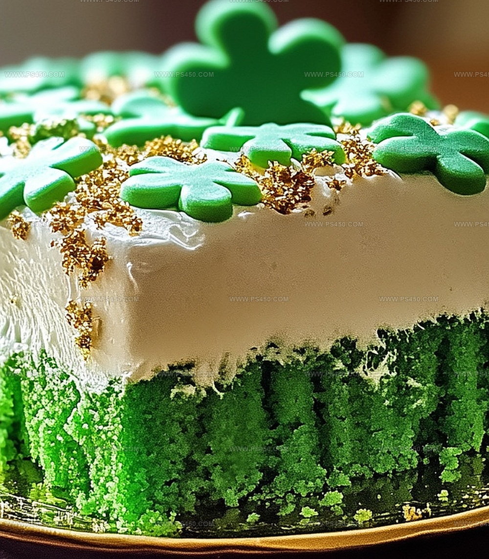 Shamrock Poke Cake Recipe for Festive Celebrations - Perfect Savory 450