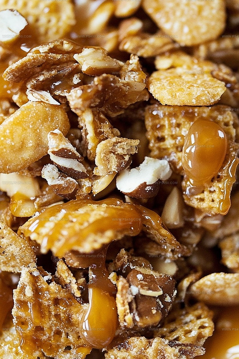 Sweet & Crunchy Homemade Caramel Snack Mix Recipe - Perfect Savory 450
