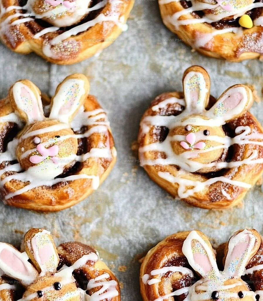 Fluffy Easter Bunny Cinnamon Rolls Recipe: Adorable Spring Treat ...